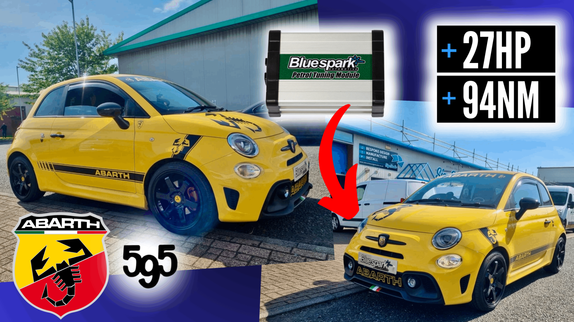 Abarth 595 1.4 - 145bhp Performance Tuning with Chip Tuning Box