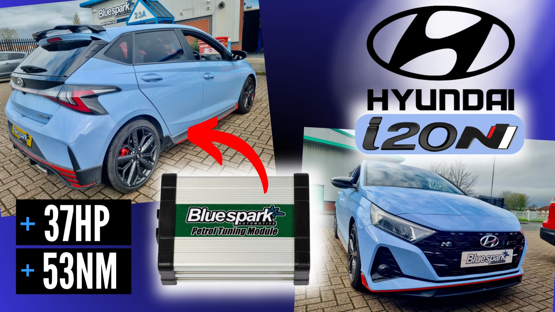 Hyundai i20N 1.6 T-GDi - 204bhp Performance Tuning with Chip Tuning Box
