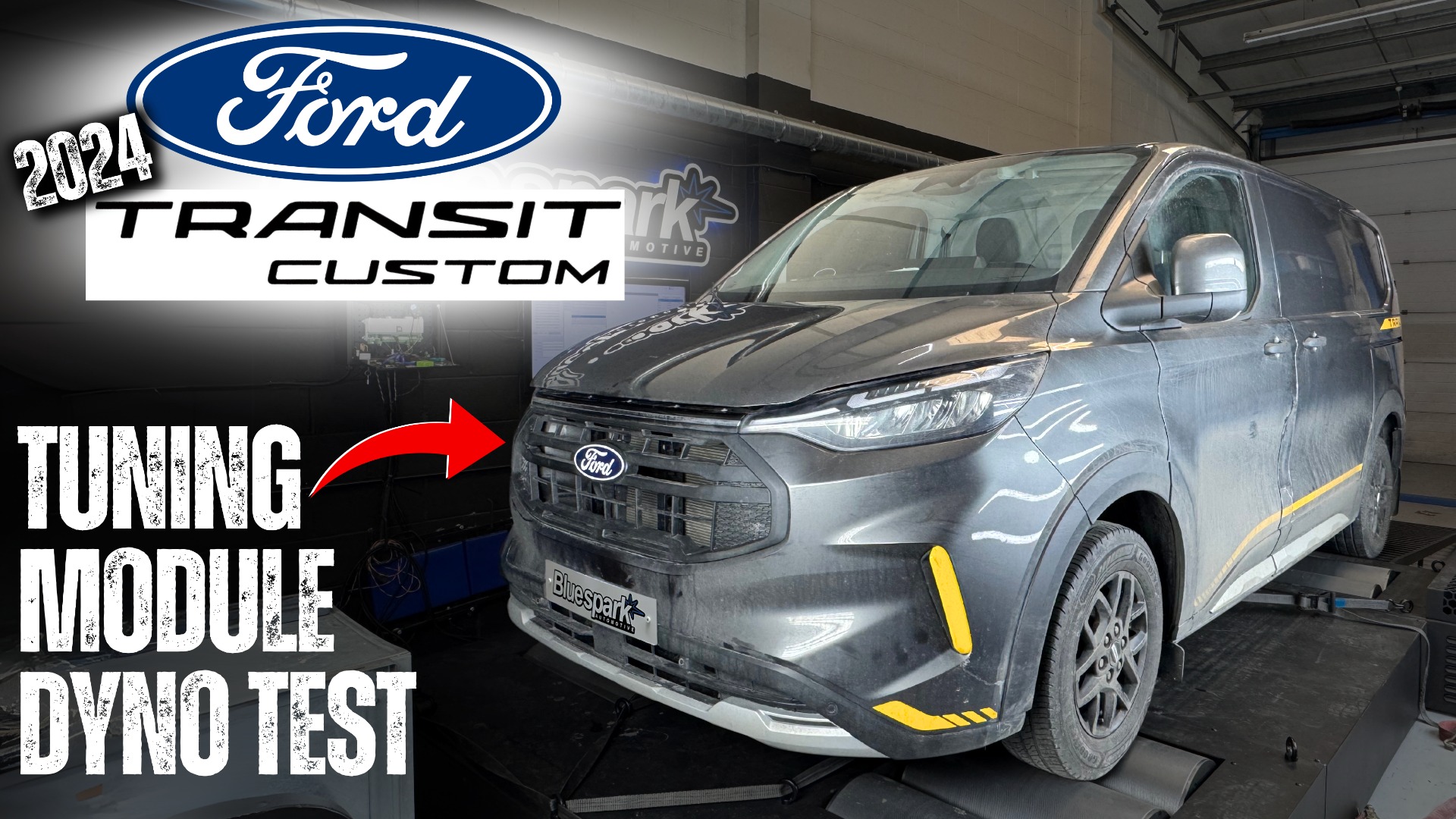 Ford Transit Custom (2024) 2.0 EcoBlue Dyno Test - 136hp ECU Locked Performance Tuning